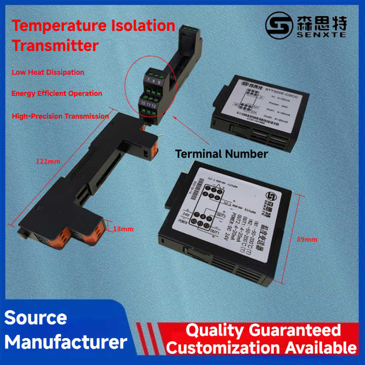 RTD Temperature Sensor Pt100 Cu50 TSG-TRXX Isolate Temperature Transmitter 4-20mA 0-10V ...