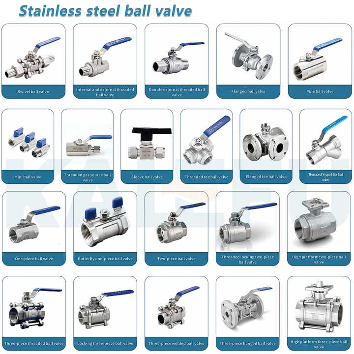 BSPP BSPT NPT 1000wog 1.6mpa 2PC Female Threaded Ss Floating Ball Valve ...