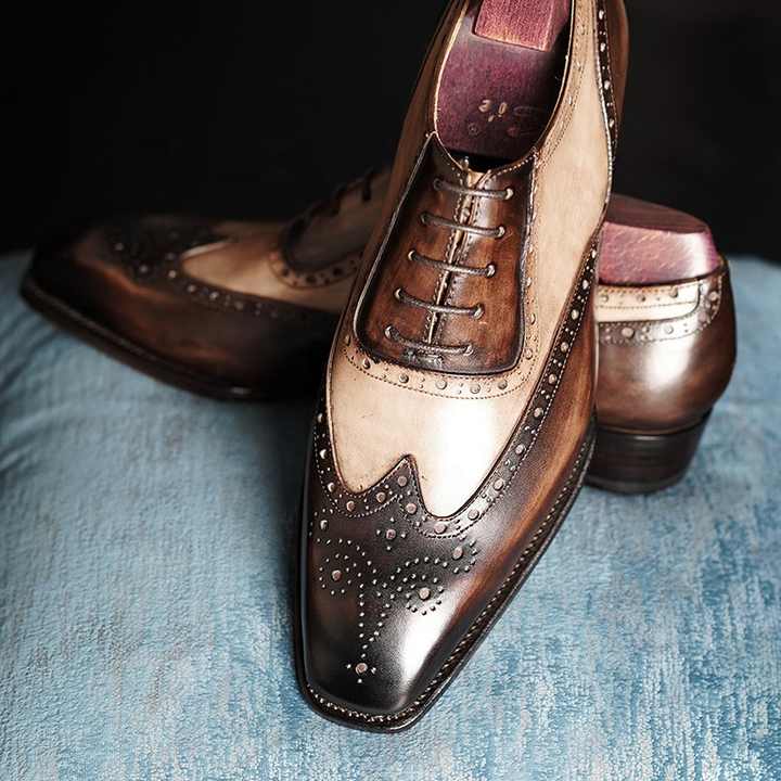 Mens Hand Made Shoes - Cie OX54 Fiddle-Back Waist Constructions