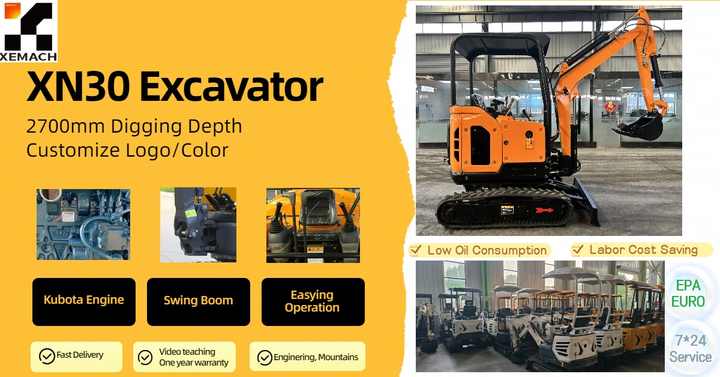 Micro Mini Retro Excavator 3t House Versatility Wholesale Customization ...