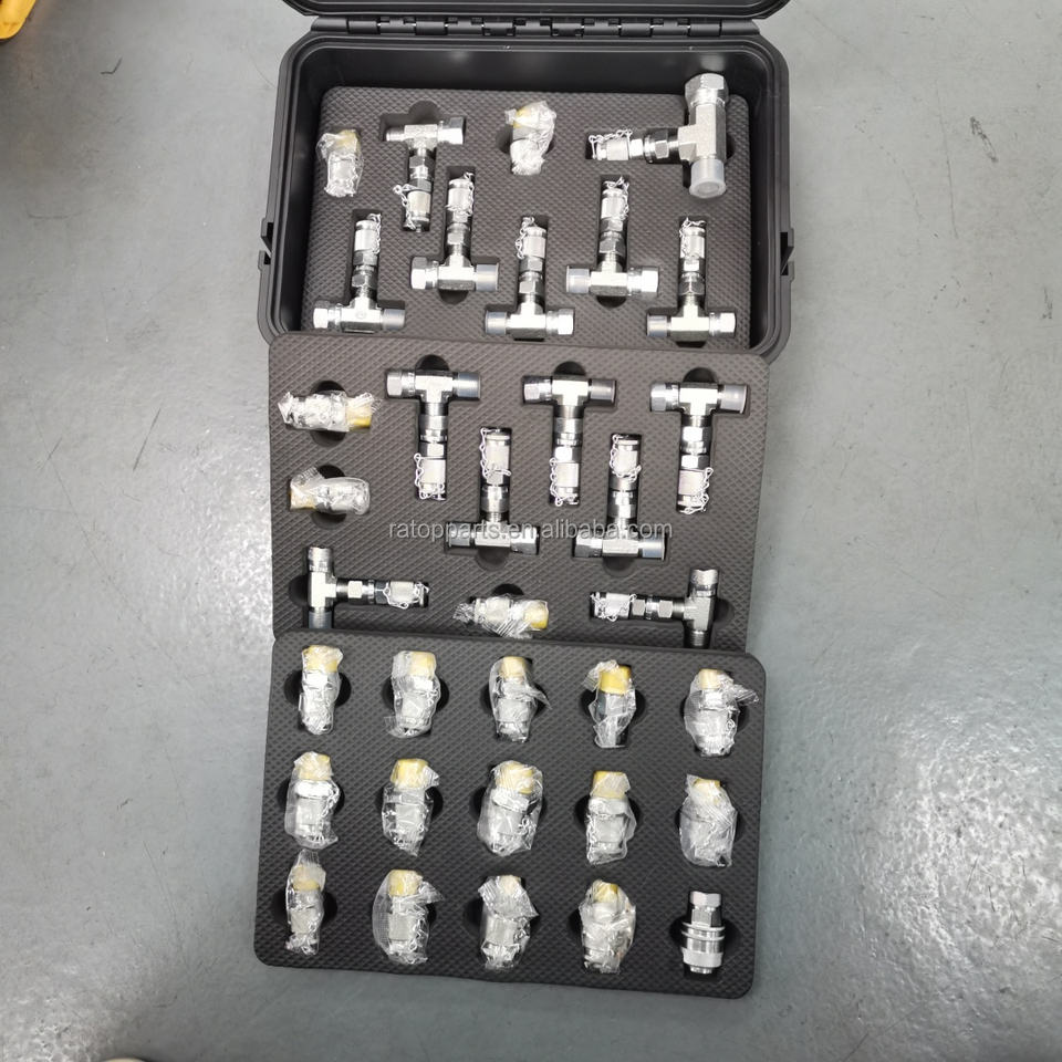Hydraulic Pressure Test Tee Kit HYDRAULIC T-SUIT CASES for Excavators ...