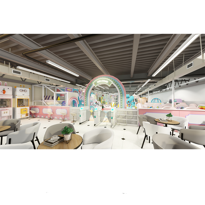 300Sqm Pastel Color Commercial Children Park Indoor Playground Toddler ...