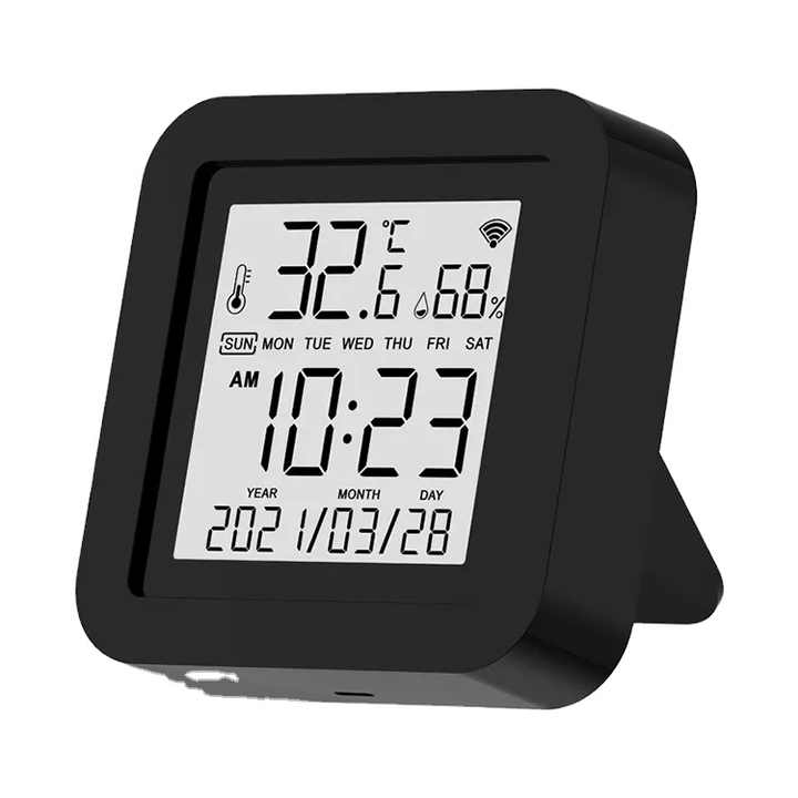 Black White LCD Detector - Smart Temperature & Humidity