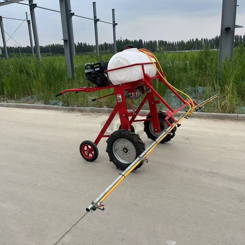 Agricultural 4 Wheels Self-Propelled Sprayer Diesel Engine Hand Push ...