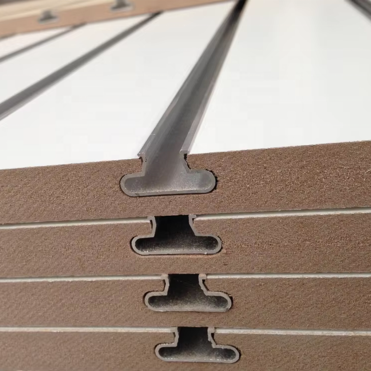1220x2440 Grooved Slotted MDF Aluminum Panels 18mm 15mm Indoor Display ...
