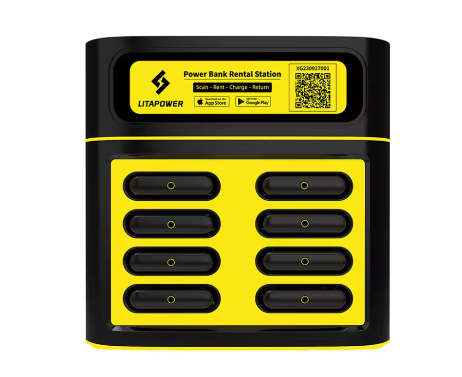 8-Slot Sharing Power Bank Rental Charging 5000mha Portable Power ...