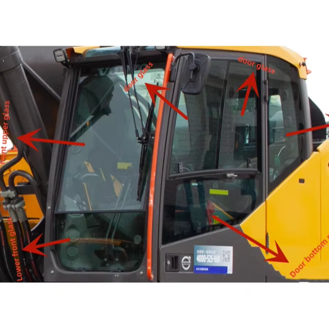 JCB Excavator Glass - Brand New Cabin with Door