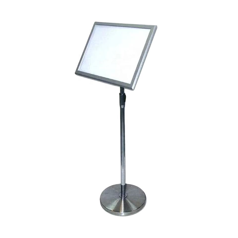 High Quality Custom A3 A4 A5 Stand Polishing Stainless Steel Menu Stand ...