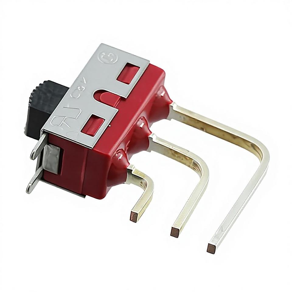 HM Right Angle Vertical SPDT Slide Switch IP41 0.3A 50V Pin Terminal ...
