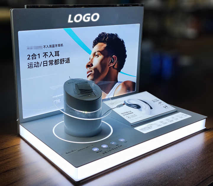 Acrylic Bluetooth Headphone Display Stands - Customizable