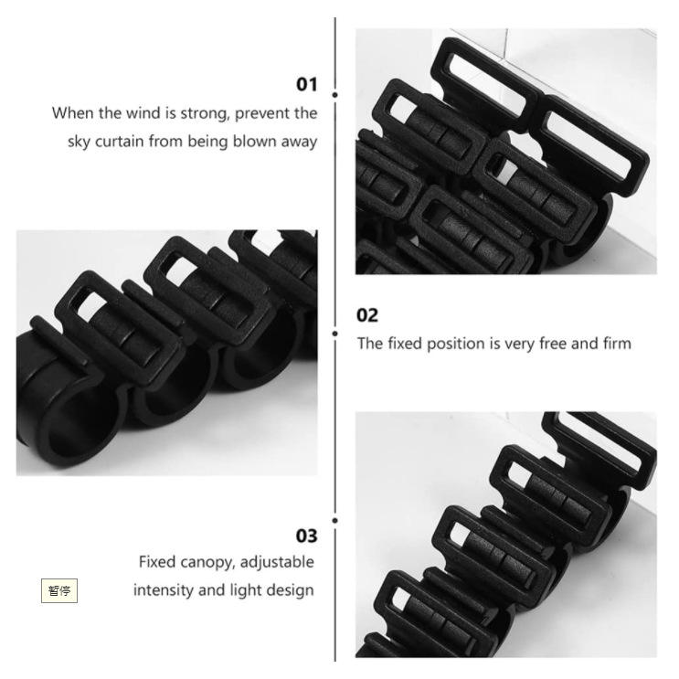 Eco-friendly Tent Pole Clips - Durable & Versatile Solutions