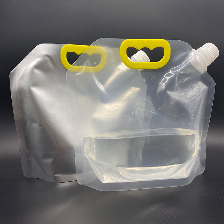 5L Transparent Aluminum Foil Plastic Spout Pouch Handle Food Grade ...