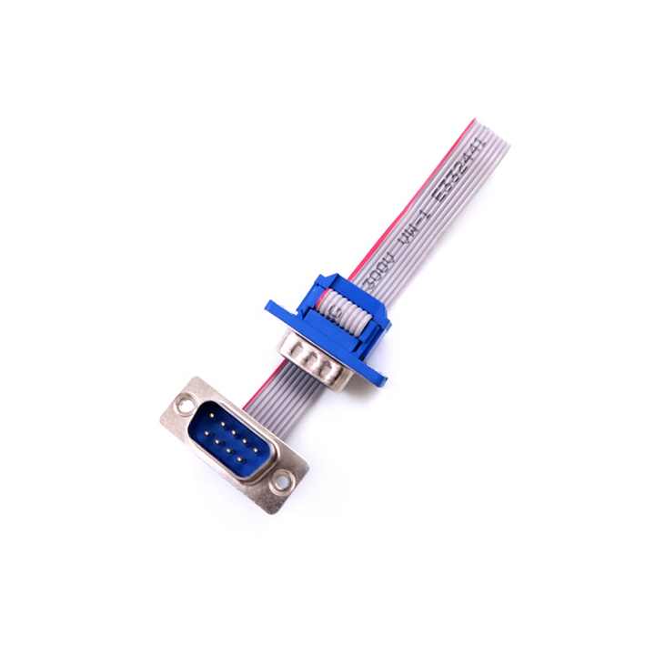 DB9 Male 9 Pin Plug Internal Cable Wiring Harness FFC Flat Ribbon Cable ...