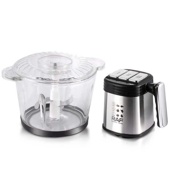 RAF 300W Food Processor Fufu Machine 3.0L Capacity with Durable Glass ...