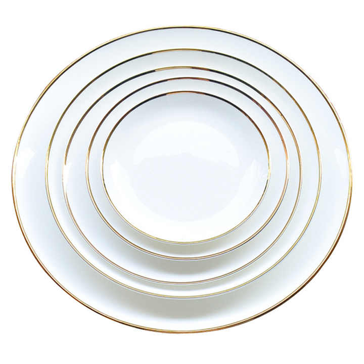 Luxury Porcelain Dinner Plates Hotel Ceramic Tableware Plate Wholesale ...