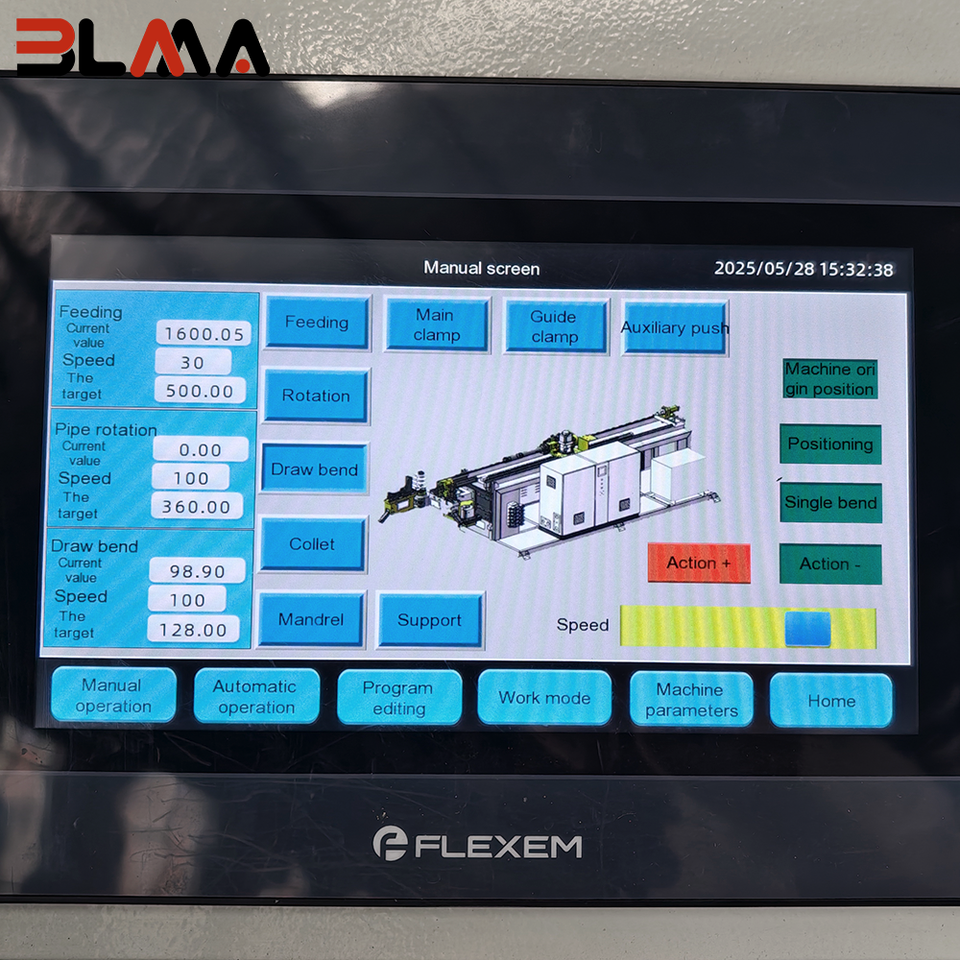 Industrial-Grade CNC Pipe Bending Machine 63CNC Tube Bender Exhaust ...