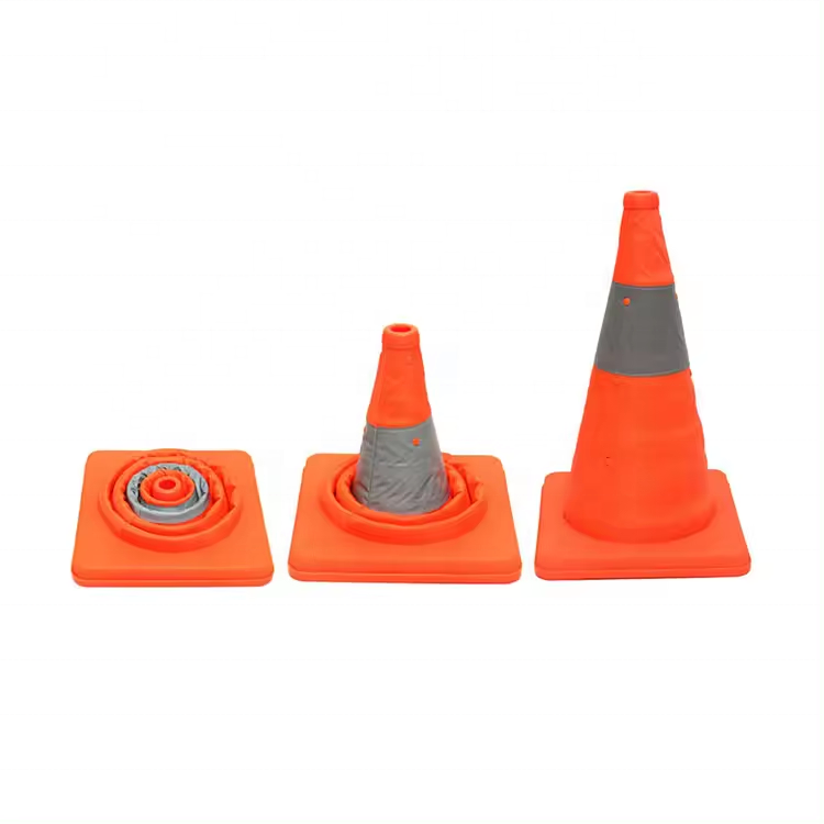 Factory Outlets 18-Inch Collapsible Cone with Reflective Warning Tape ...