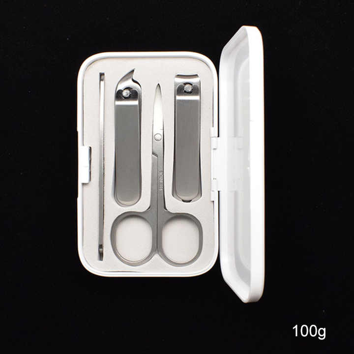 Custom 4pcs Manicure Nail Clippers Pedicure Set Portable Travel Hygiene ...