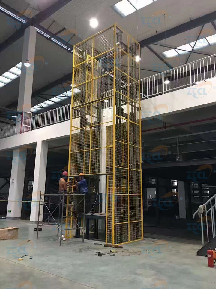 ZTCL Hydraulic Electric Cargo Lift Freight Elevator Dock Loading ...