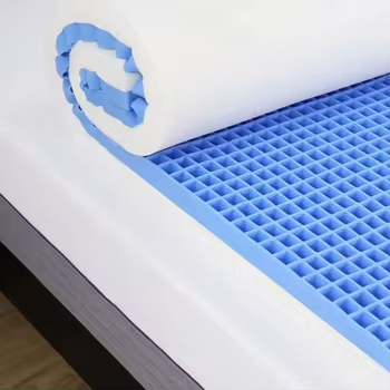 King Size Back Support TPE Gel Matrix Grid Mattress Pads