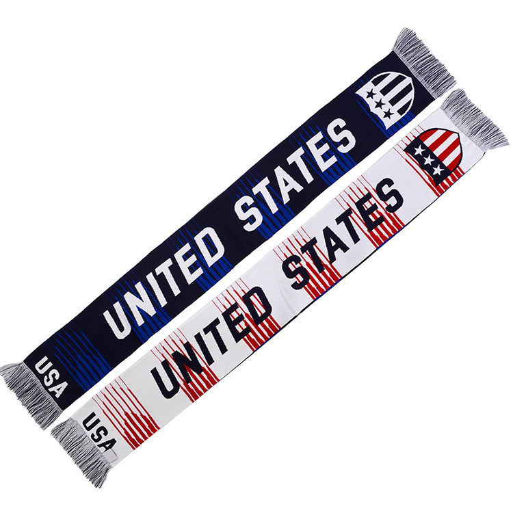 Custom Design Colorful Printed Sport Team Club Support Scarves