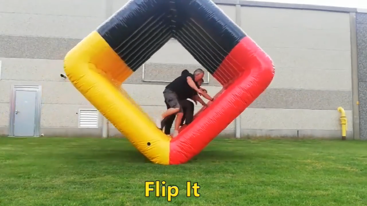 Inflatable Flip It Game - Team Building Fun for All Ages
