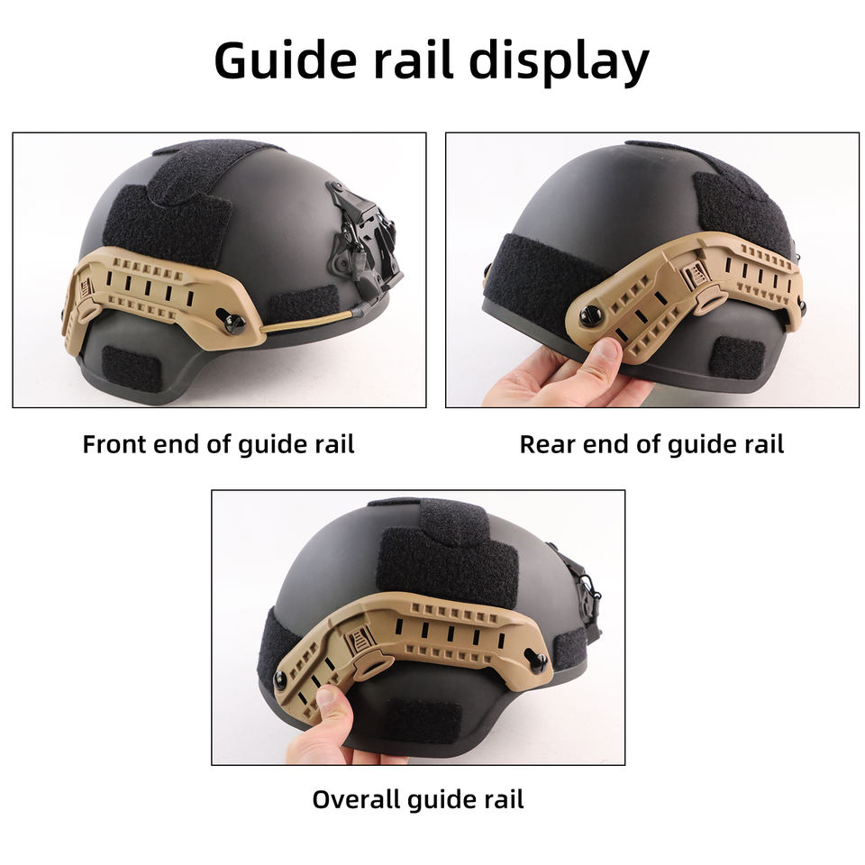 Nylon Khaki ACH ARC Light Helmet with Side Rails for Children's Riding ...