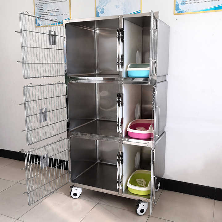 USMILEPET Stainless Steel Breathable Cat Boarding Cage, OEM/ODM