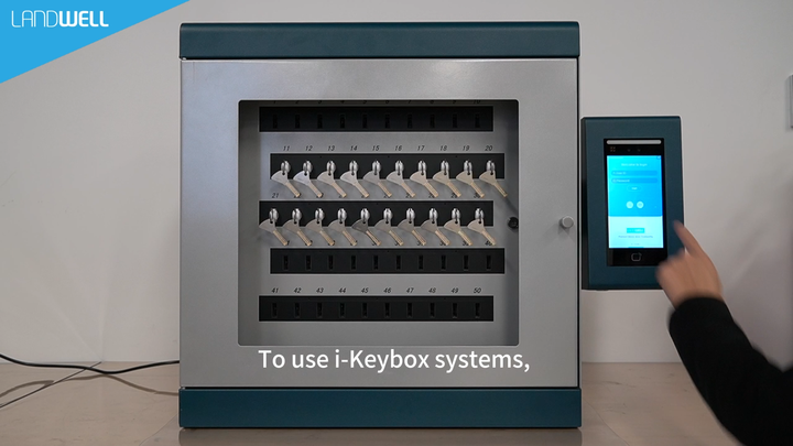 Landwell RFID Key Management System Lockable Key Cabinet For Apartments ...