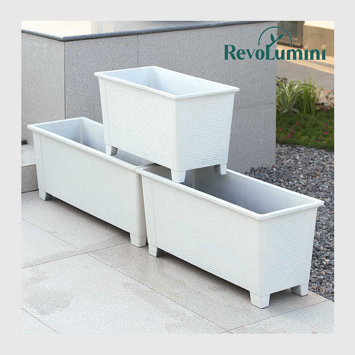 Modern Rectangular Plastic Garden Pots for Outdoor/Indoor Plants High ...