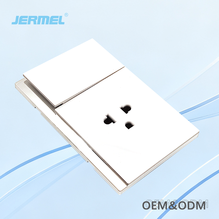 PC&Glass Panel American Standard 3 Pole Socket with 1 Gang 1 Way Switch ...