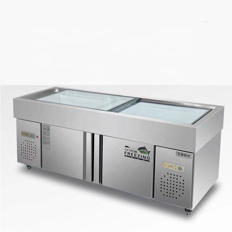 Byron Commercial Three-level Ladder Freezer Stainless Steel Sliding ...