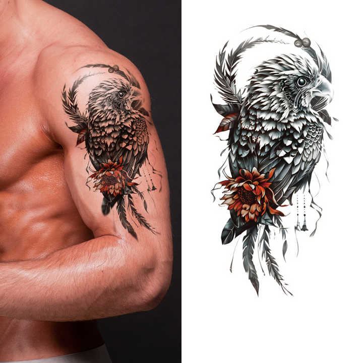 Animal Design Temporary Tattoo Stickers - Non-Toxic & Waterproof