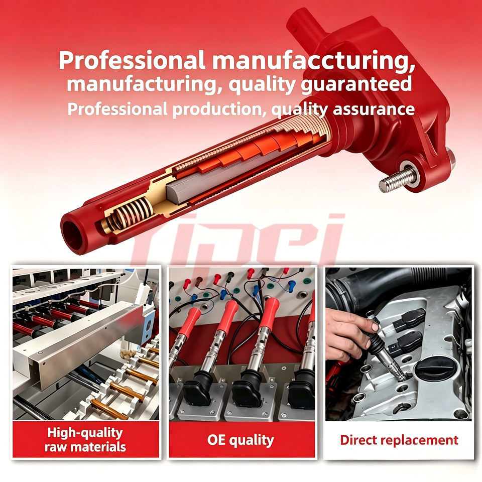 YIPEI Factory Direct Supply Ignition Coil OE 90919-02240 90919-02265 ...