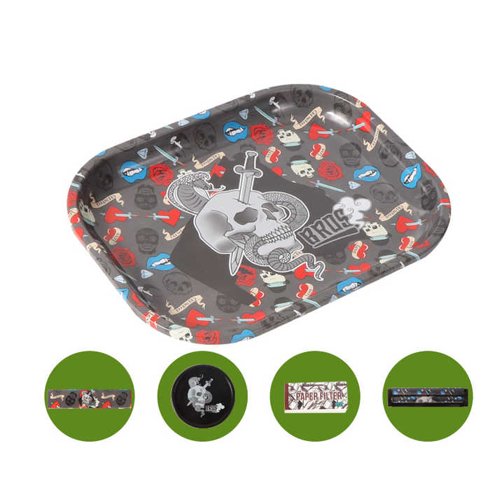Erliao Metal Rolling Trays - Customize Your Smoking Accessories