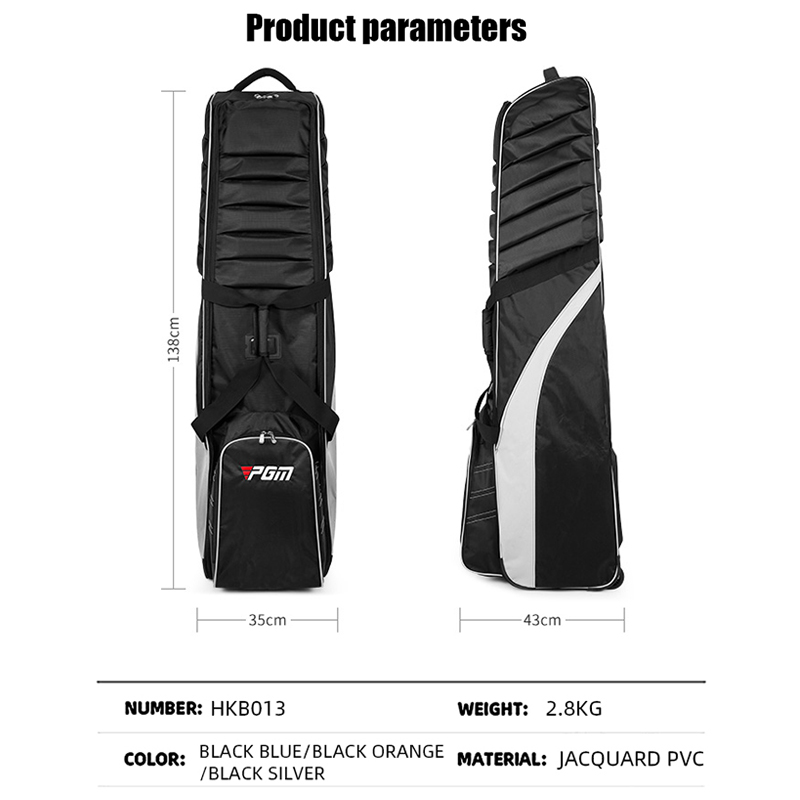 PGM HKB013 custom golf cart bag cover airline golf travel bag hard case ...