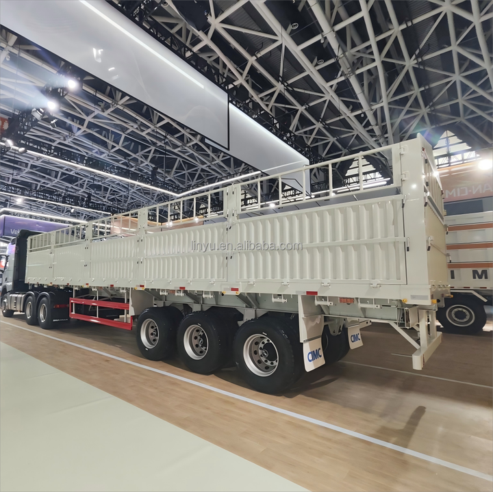 CIMC LINYU Fence Dump Truck Semi Trailer for Transporting Vegetables ...