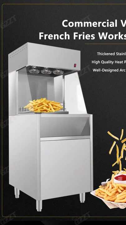 2/3/4 Pieces Heating Light Floor Standing Chips Bagging Station Chip ...