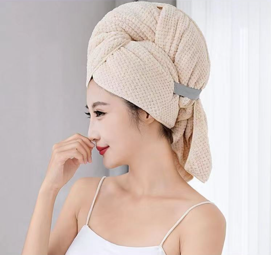 Custom Women Hair Turban Towel Microfiber Hair Towel Turban Microfiber ...