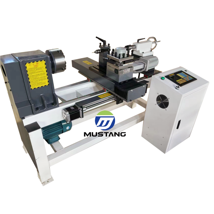 MT5025AT Mustang 3 Axis CNC Wood Lathe with Auto Tool Change