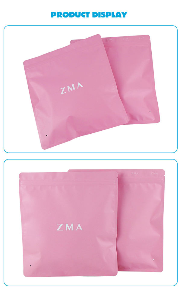 Manufacturer Display Resealable Zipper Stand up Plastic Clothing ...