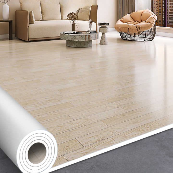 Wood Grain PVC Temporary Sport Vinyl Carpet Linoleum Flooring