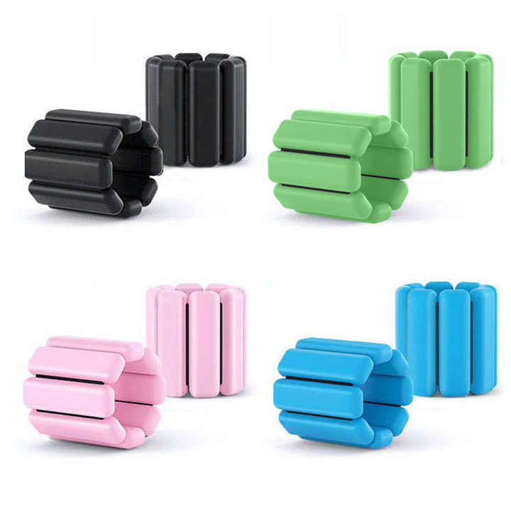 Adjustable Silicone Workout Weights Wearable Ankle/Wrist Weights ...
