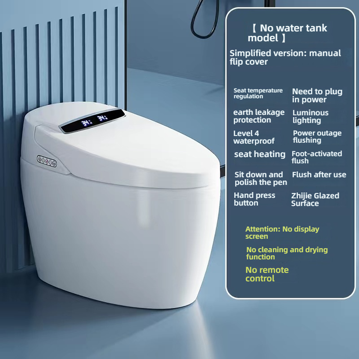 Intelligent LED Display Commercial Bidet Toilet with Heated Seat & Auto Flushing Remote Control ...