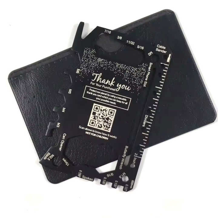 Multifunctional Stainless Steel Wallet Multi Tool Card - Custom LOGO OEM