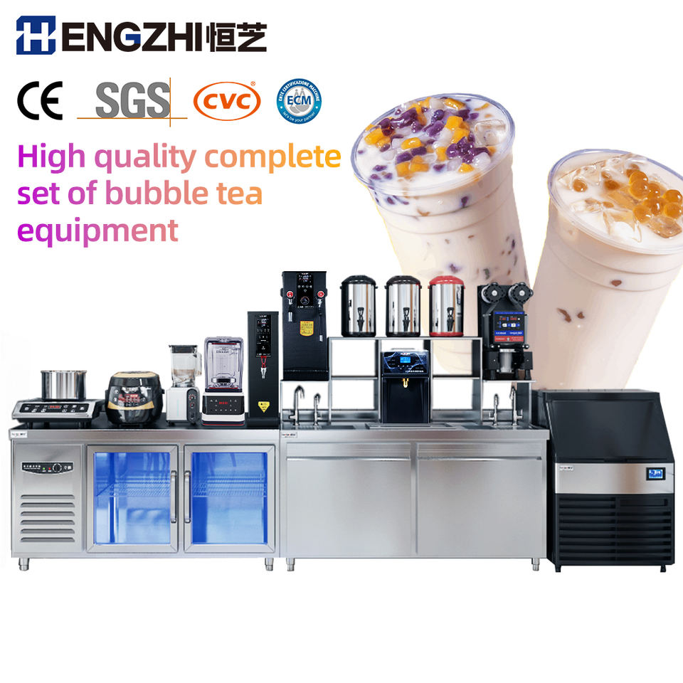HENGZHI Bubble Tea Equipment Full Set Boba Tea Machine 304 Stainless ...