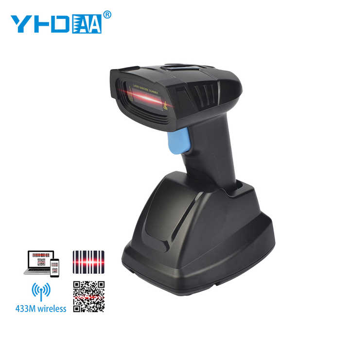 433Mhz Wireless Manual Bar Qr Code Reader Support Screen Scanning Auto ...