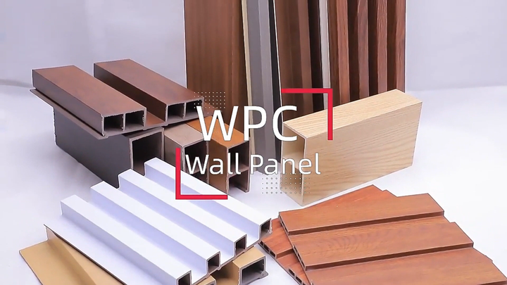Modern Hollow UV Resistant WPC Fluted Wall Board Panel