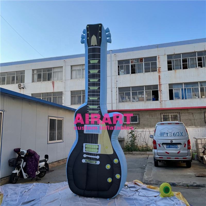 Customized Giant Inflatable Guitar Model for Music Festival Decoration ...