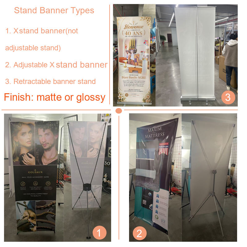 Retractable Roll up Banner Stand Aluminium Portable Lightweight Custom ...